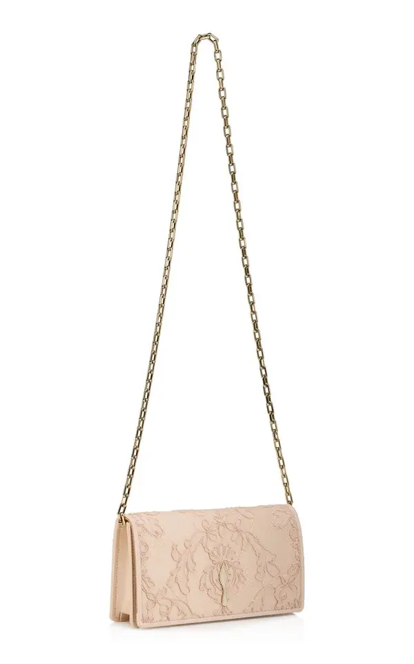 CHRISTIAN LOUBOUTIN Bettina Satin Lace Clutch