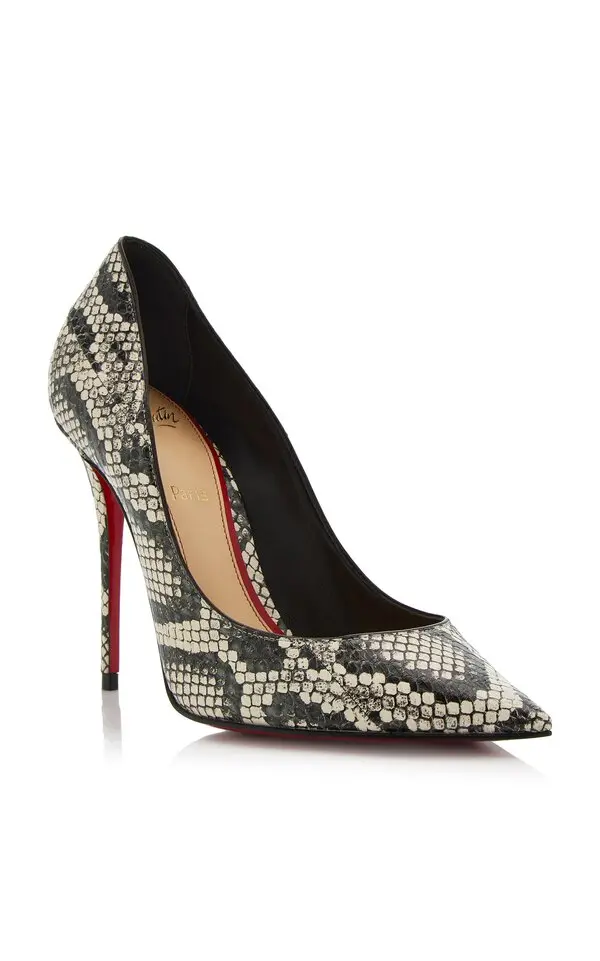 CHRISTIAN LOUBOUTIN La Pigalle 100m Leather Pumps