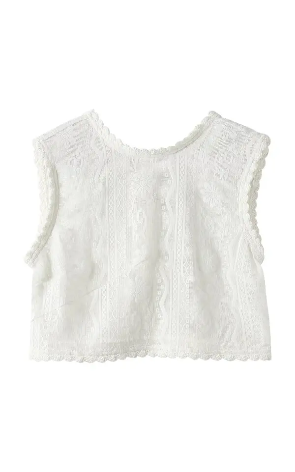 THE GARMENT Venice Cotton-blend Lace Top - Ivory