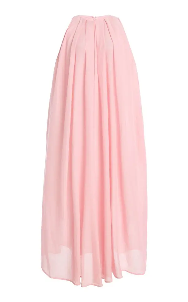 MARRAKSHI LIFE Tiered Cotton Maxi Dress - Pink