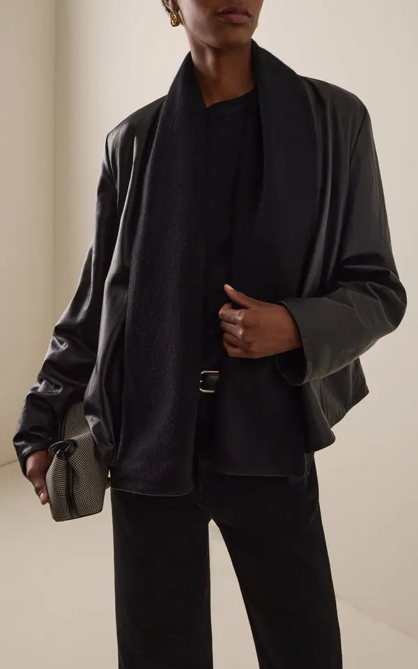 TOTEME Scarf Leather Jacket
