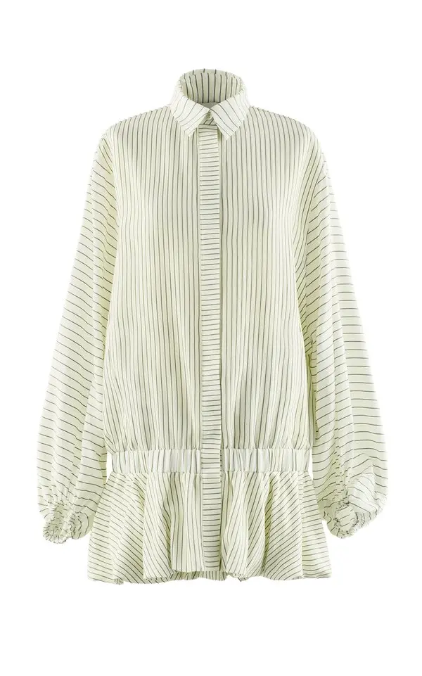 Arakii Balloon Shirt Mini Dress