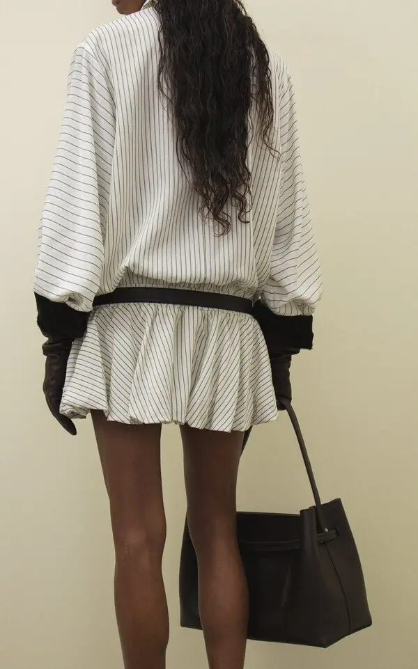 Arakii Balloon Shirt Mini Dress