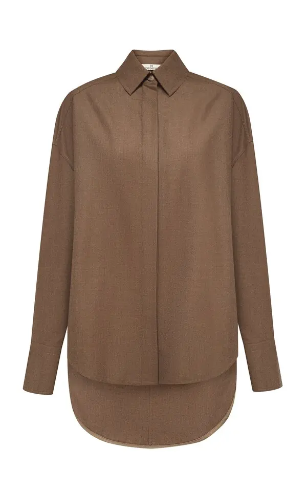 DI STAVNITSER Heidi Wool Shirt - Brown