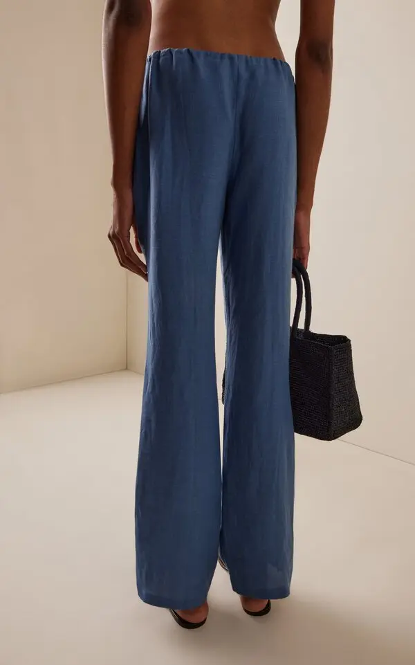 THE ANTEROS Exclusive Ledger Linen Pants