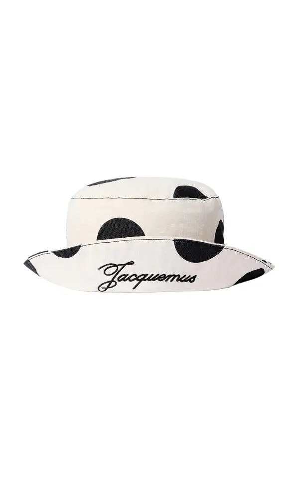 Jacquemus Polka Dot Canvas Bucket Hat