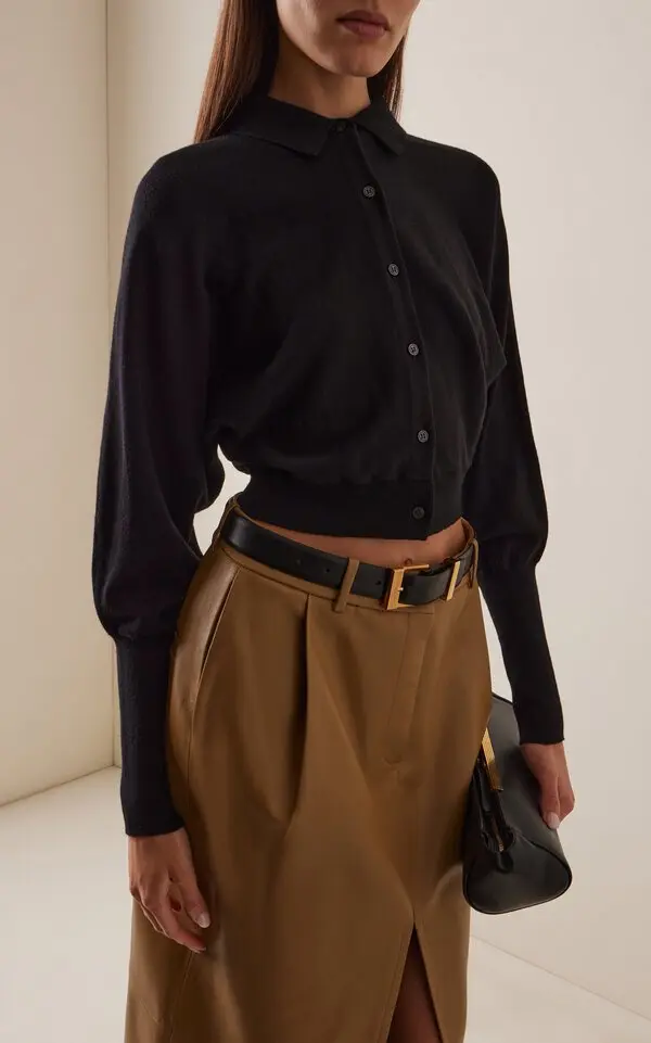 Lela Rose Cropped Dolman Cardigan
