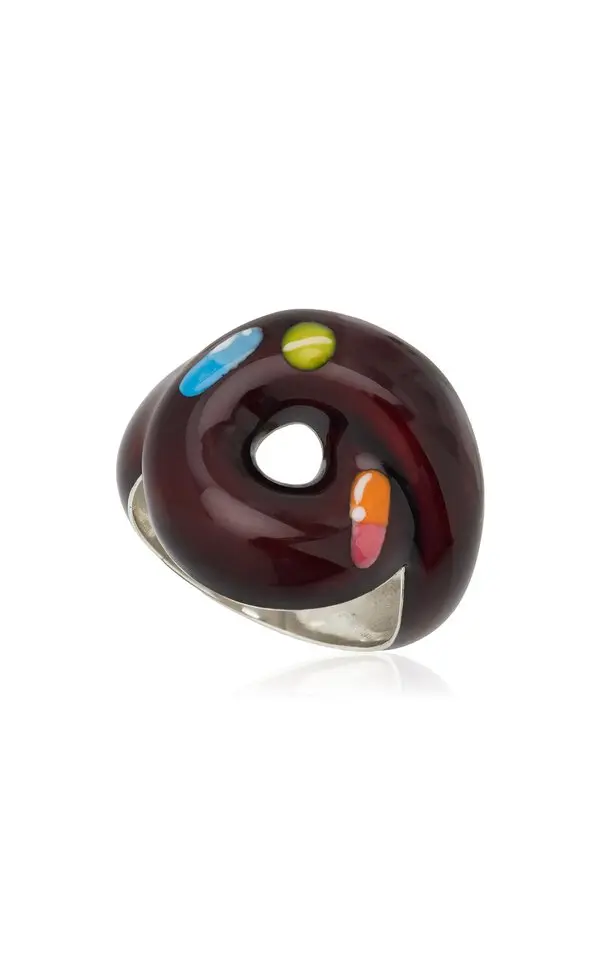 Bea Bongiasca Exclusive Pill Tarallo Sterling Silver Enamel Ring