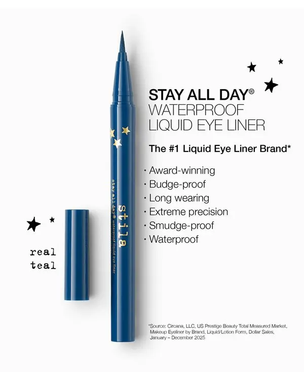 STILA Stay All Day Waterproof Liquid Eye Liner - Real Teal