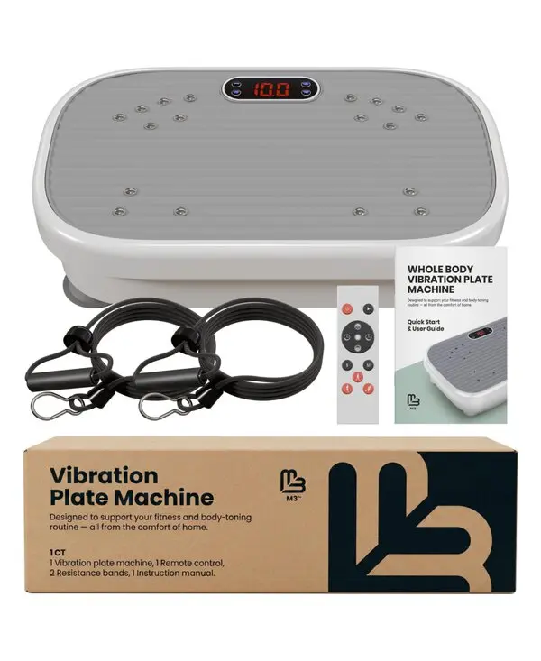 M3 Vibration Plate Exercise Machine With Resistance Bands