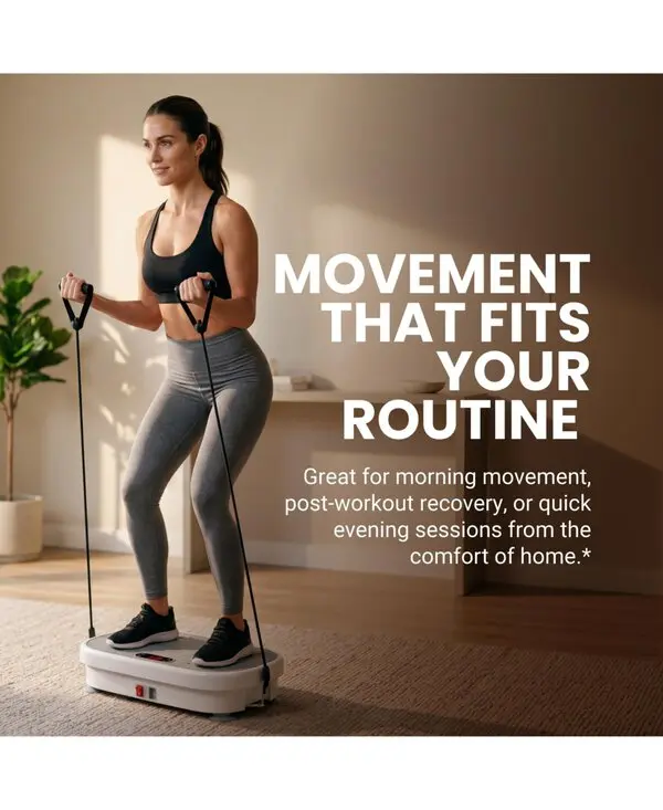 M3 Vibration Plate Exercise Machine With Resistance Bands
