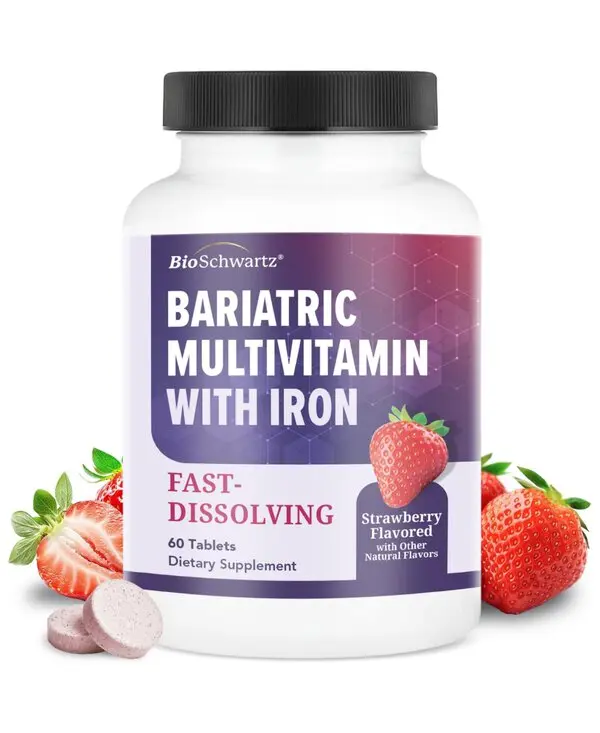 BIOSCHWARTZ Bariatric Multivitamin With Iron Chewable Tablets - No Color