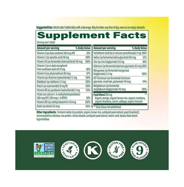 MEGAFOOD One Daily Multivitamin For 55+ With Vitamin C