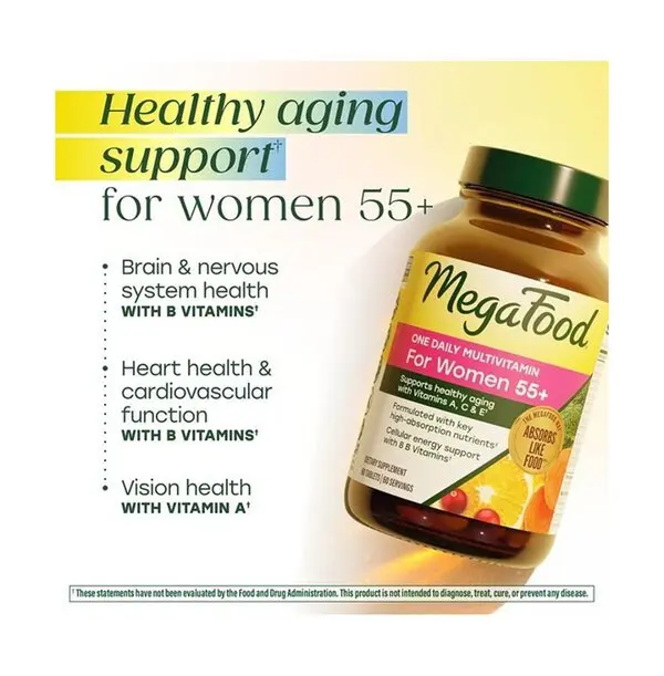 MEGAFOOD One Daily Multivitamin For 55+ With Vitamin C