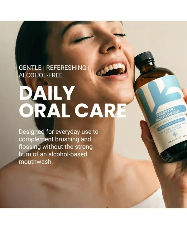 M3 Naturals Prebiotic Mouthwash Fresh Mint Oral Rinse