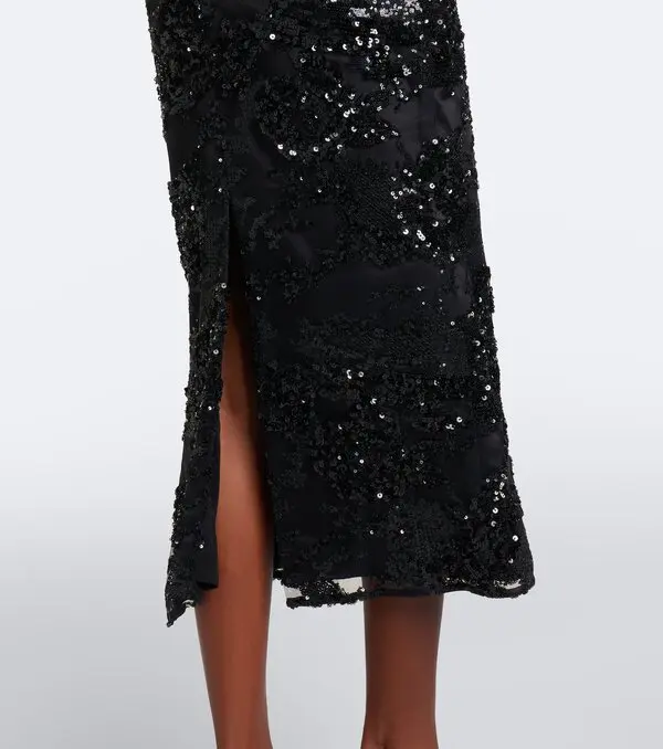 Rebecca Vallance Beau Sequined Cocktail Dress