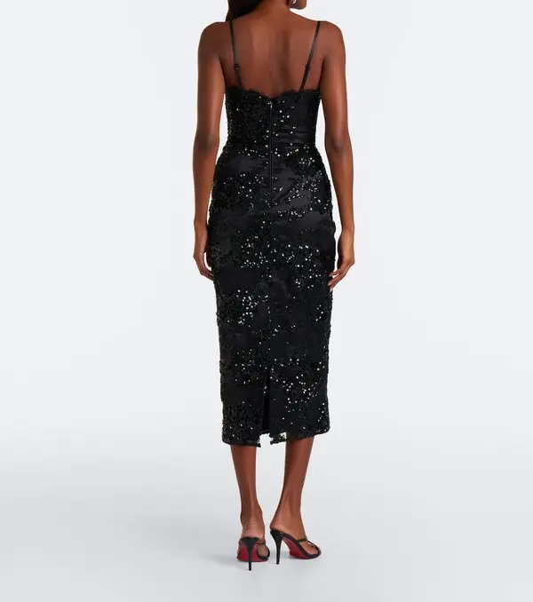Rebecca Vallance Beau Sequined Cocktail Dress