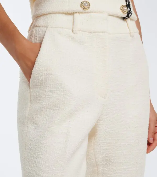 Rebecca Vallance Jacquie Tweed Flared Pants