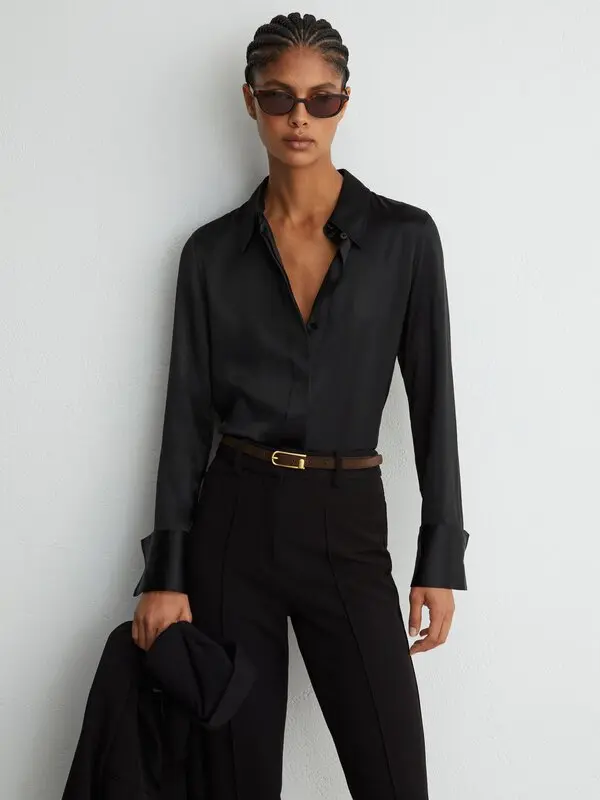 REISS Gabi Flared Suit Trousers