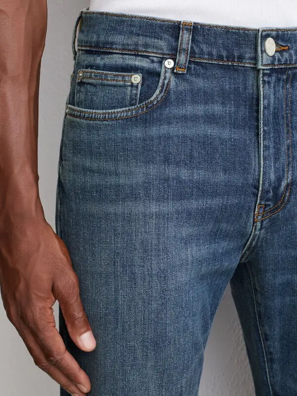 REISS Floyd Comfort-stretch Slim-fit Jeans - Blue Wash