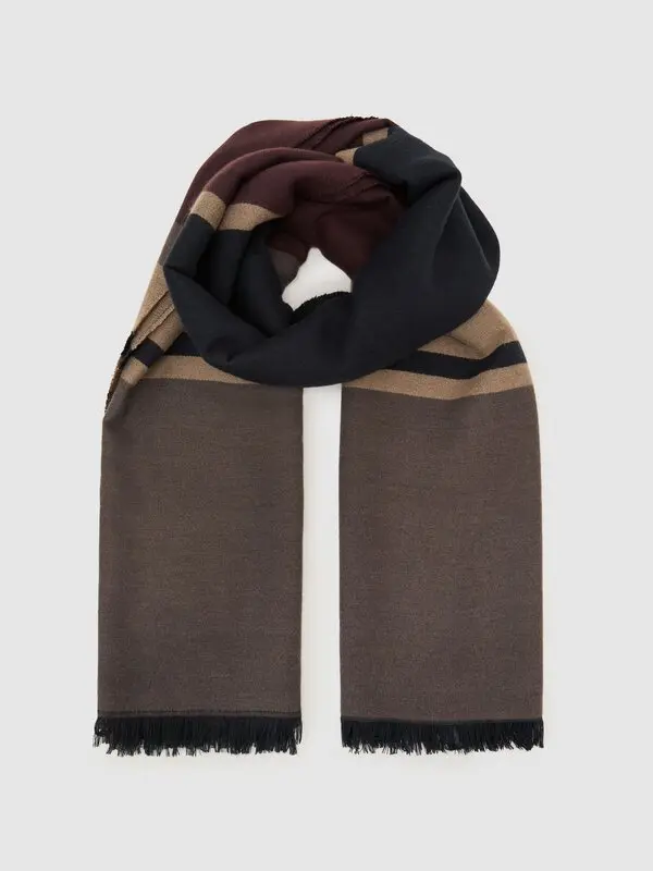 REISS Cynthia Block-stripe Scarf