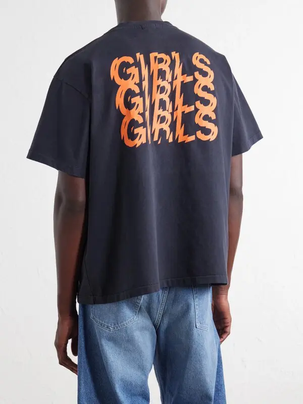 SECOND / LAYER Ggg Printed Cotton-jersey T-shirt