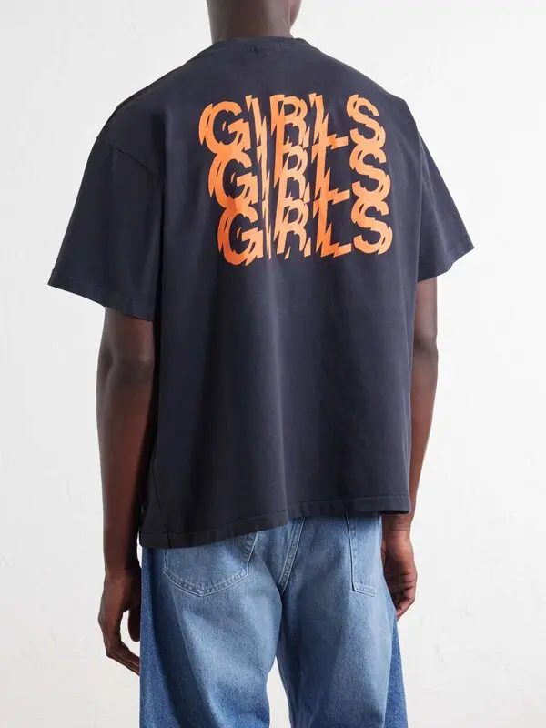SECOND / LAYER Ggg Printed Cotton-jersey T-shirt
