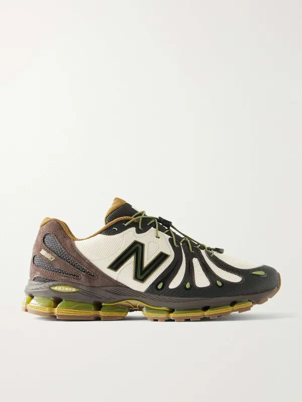 NEW BALANCE 1890 Tpu-trimmed Mesh Sneakers - Beige