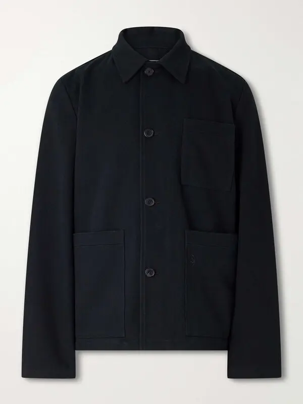SECOND / LAYER Dubb's Cotton-twill Overshirt - Black