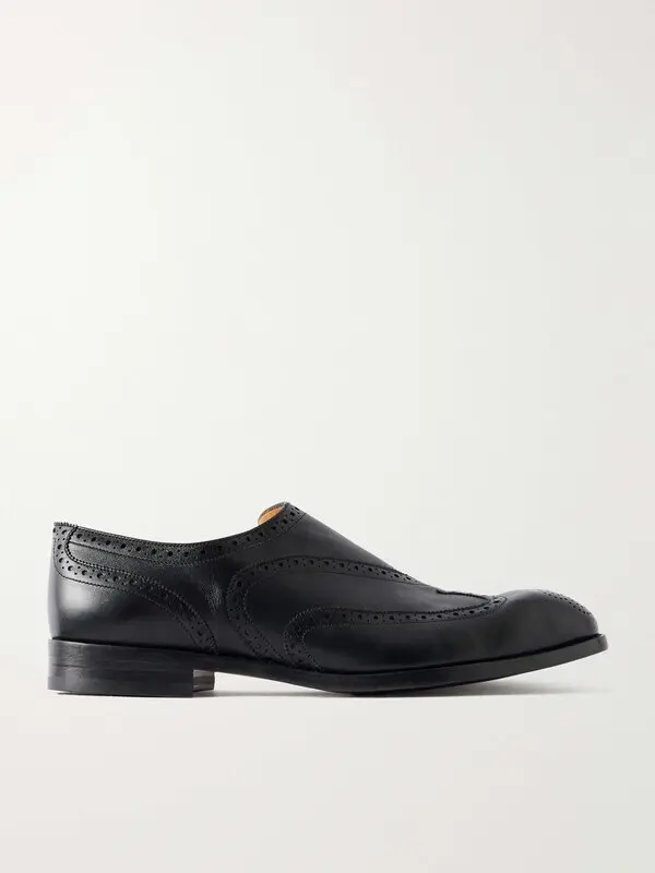 Balenciaga Weston D'orsay Leather Oxford Shoes