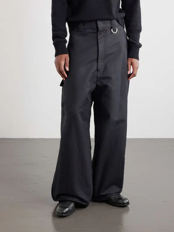 Balenciaga Weston D'orsay Leather Oxford Shoes