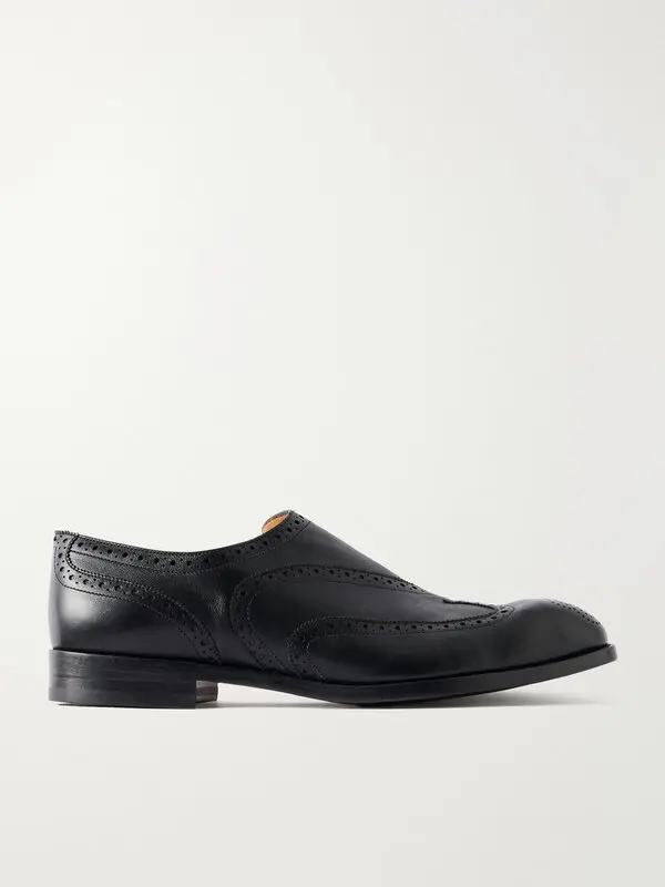 Balenciaga Weston D'orsay Leather Oxford Shoes - Black