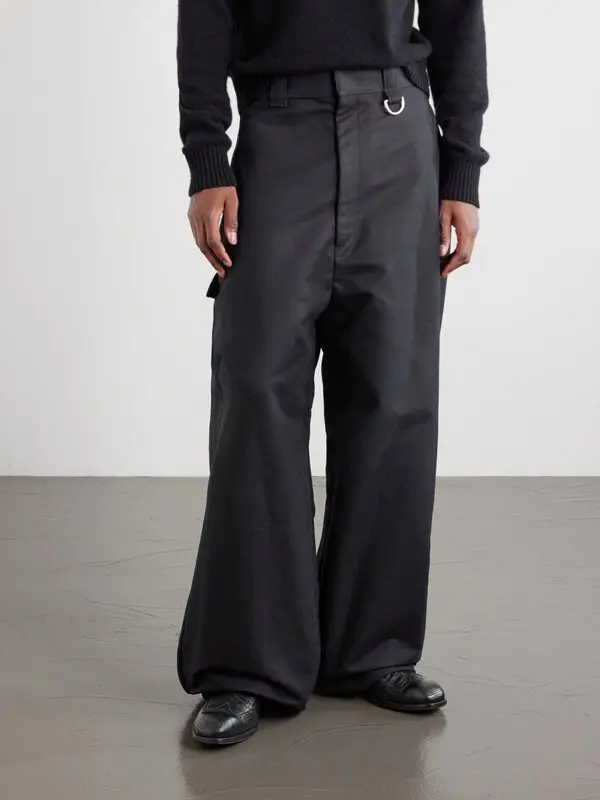 Balenciaga Weston D'orsay Leather Oxford Shoes