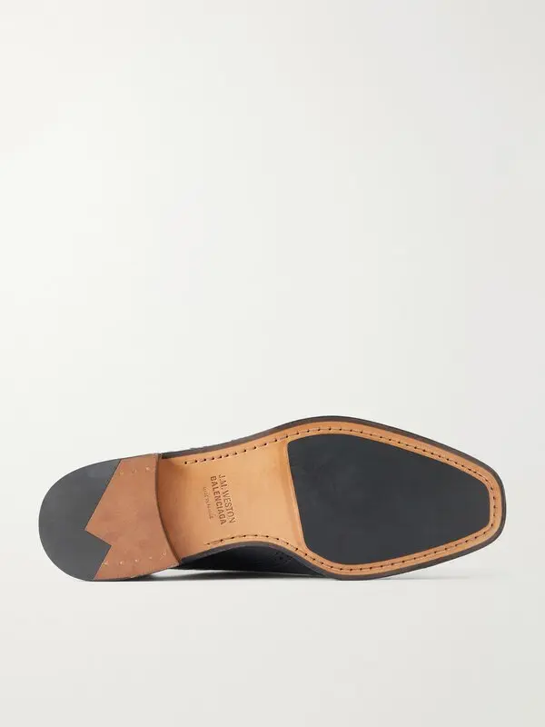 Balenciaga Weston D'orsay Leather Oxford Shoes