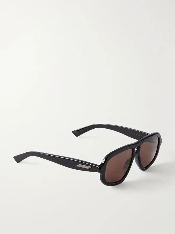 Bottega Veneta Sophia Ribbon Aviator-style Acetate Sunglasses