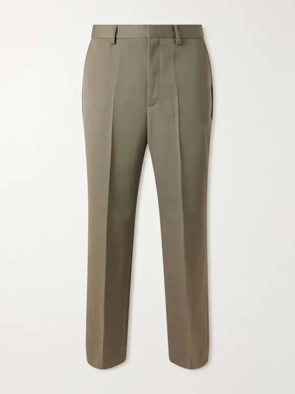 SECOND / LAYER Zooty Straight-leg Wool-twill Suit Trousers - Brown