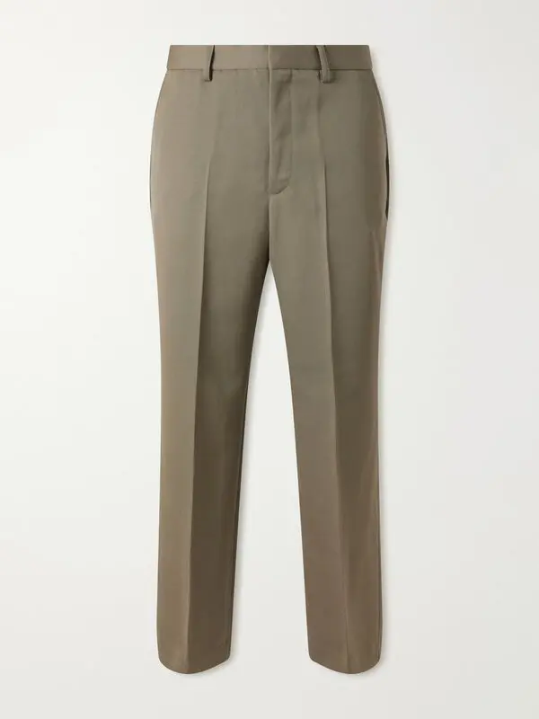 SECOND / LAYER Zooty Straight-leg Wool-twill Suit Trousers - Brown
