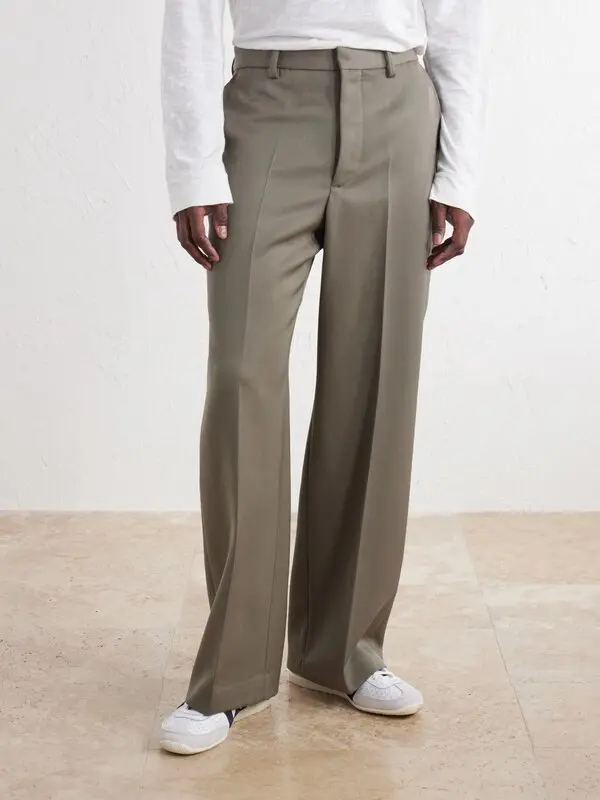 SECOND / LAYER Zooty Straight-leg Wool-twill Suit Trousers - Brown