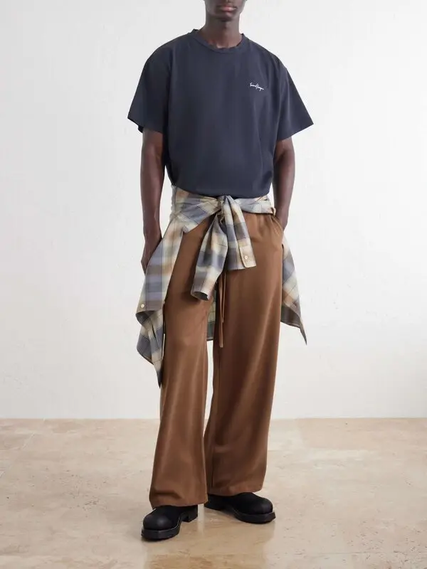 SECOND / LAYER Printed Cotton-jersey T-shirt