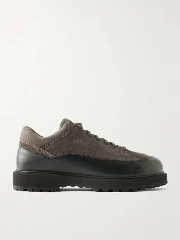 Diemme Cornaro Gala Leather-trimmed Suede Hiking Boots