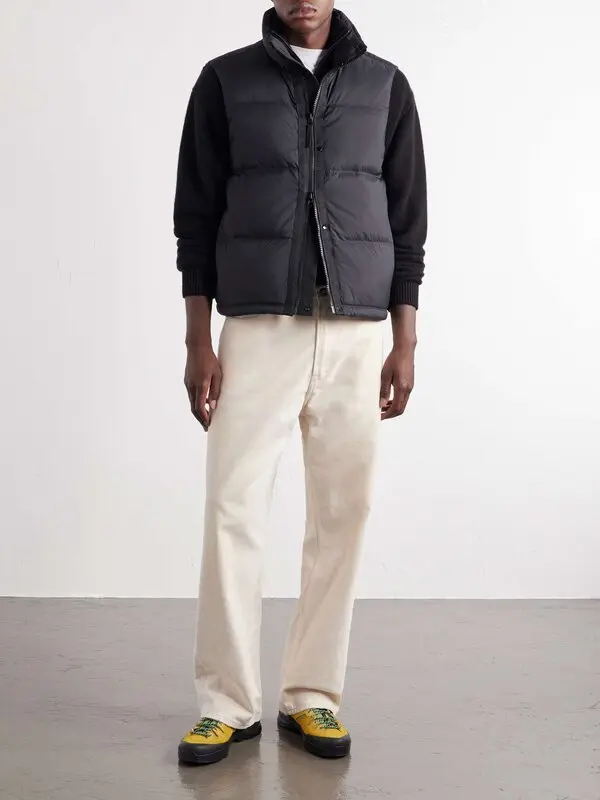 Stone Island Matt Quilted Ripstop Down Gilet - Black
