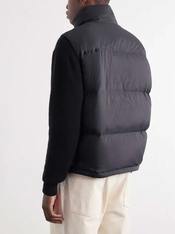 Stone Island Matt Quilted Ripstop Down Gilet - Black