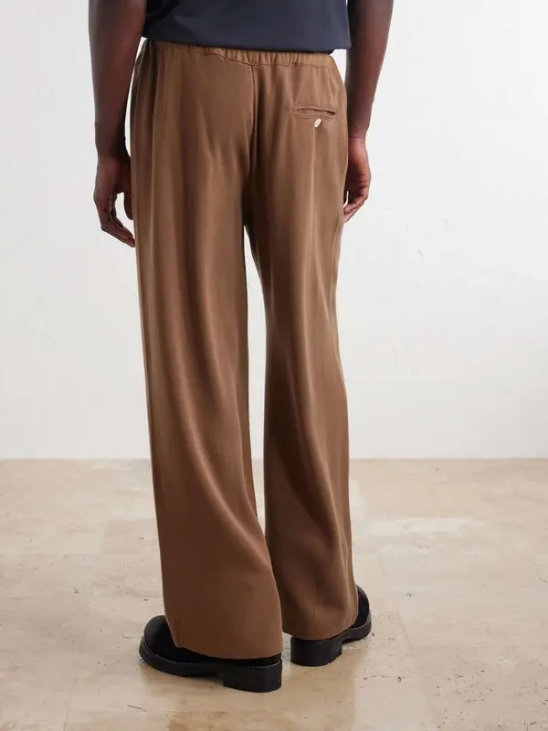 SECOND / LAYER Team Straight-leg Lyocell-twill Drawstring Trousers