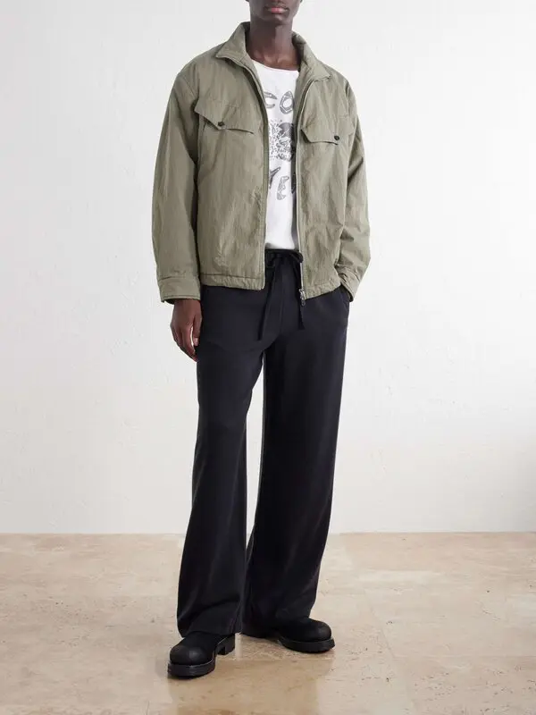 SECOND / LAYER Team Straight-leg Drawstring Lyocell-twill Trousers