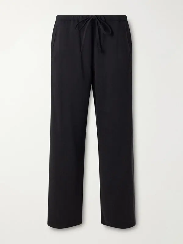 SECOND / LAYER Straight-leg Drawstring Lyocell-twill Trousers