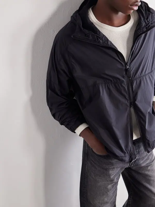 Stone Island Hooded Shell Jacket - Black