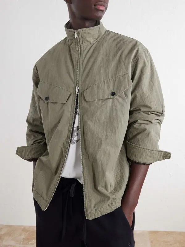 SECOND / LAYER Vet Cotton-blend Ripstop Jacket
