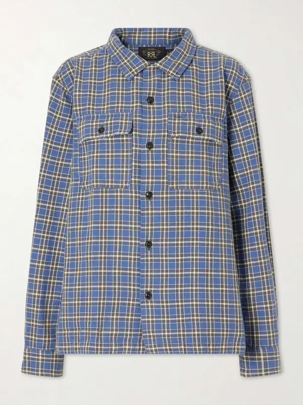 Ralph Lauren Matlock Camp Checked Cotton-twill Shirt - Blue
