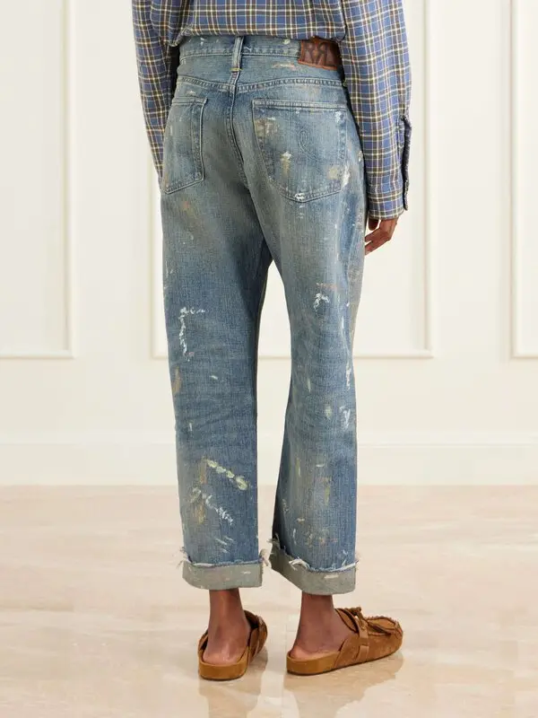 Ralph Lauren Paint-splattered Boyfriend Jeans