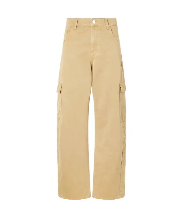 LA LIGNE Cargo Barrel High-waist Wide-leg Jeans - Camel
